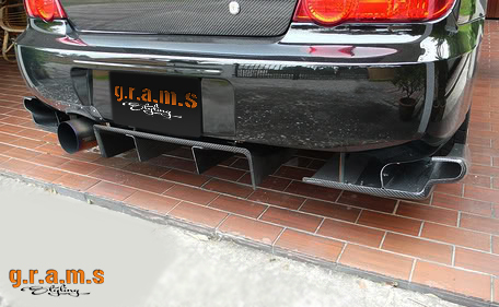 Varis Rear Diffuser Varis Arising II Rear Bumper 2015 2021 Subaru