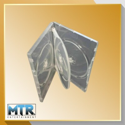 1 x 4 Way Clear DVD Case (14mm Spine) | eBay UK