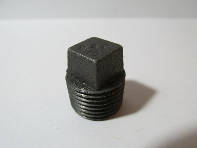 LIVE STEAM 3/8" NPT GRAND SQUARE HEAD BLACK PIPE PLUG -- New Train Parts | eBay
