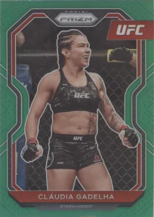 2021 Panini Prizm UFC - Claudia Gadelha #98 Green Prizm for sale online ...
