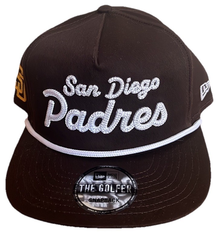 New Era San Diego Padres Team Chain Stitch Logo Patch Golfer SnapBack ...