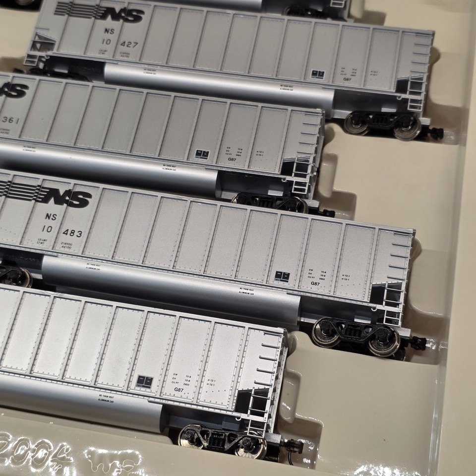 Walthers HO Scale NS Norfolk Southern Bethgon Hopper Car Set of 6 NIB ...