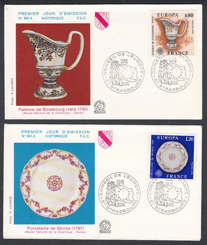 France Envelopes First Day FDC Yvert 1877/78 Council Of Europe ...