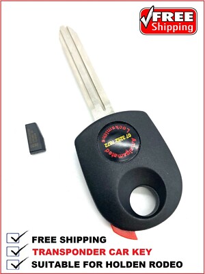 Transponder car key suitable for Holden Rodeo RA 2003 to 2008 Toy43R-48 ...