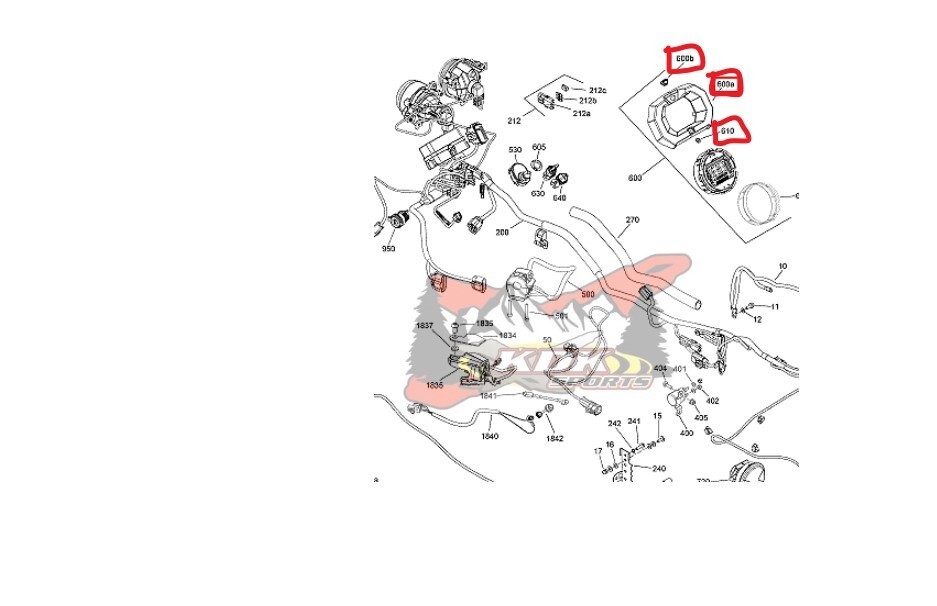 CAN-AM INSTRUMENT CLUSTER TRIM RING ASS'Y 710002092, 704904615 ...