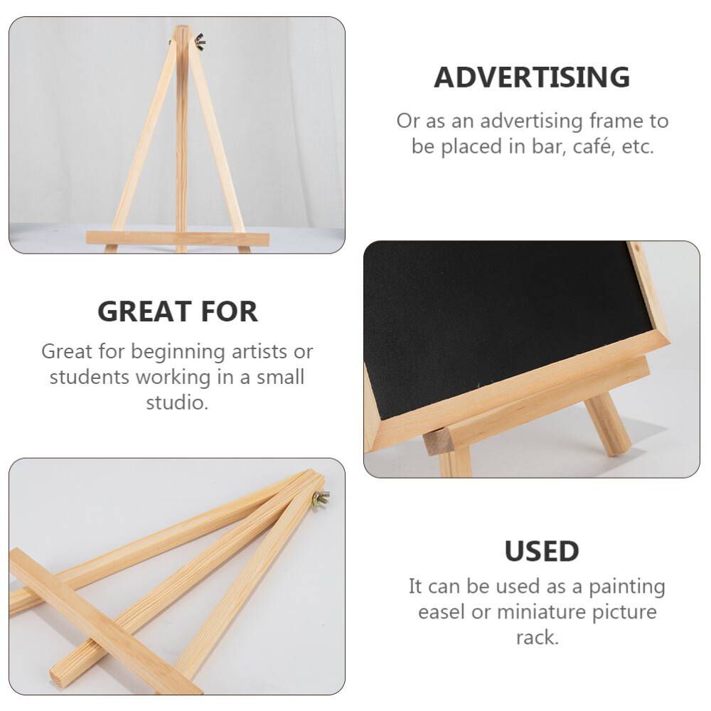 4 pcs Drawing Board Stand Mini Wooden Sketch Easel Small Blackboard ...