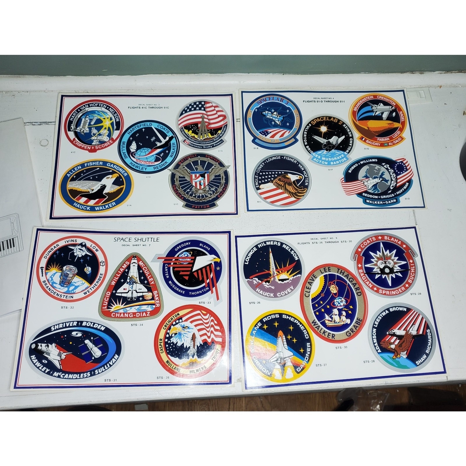 NASA MEMORABILIA ITEMS PATCH STICKER SET | eBay
