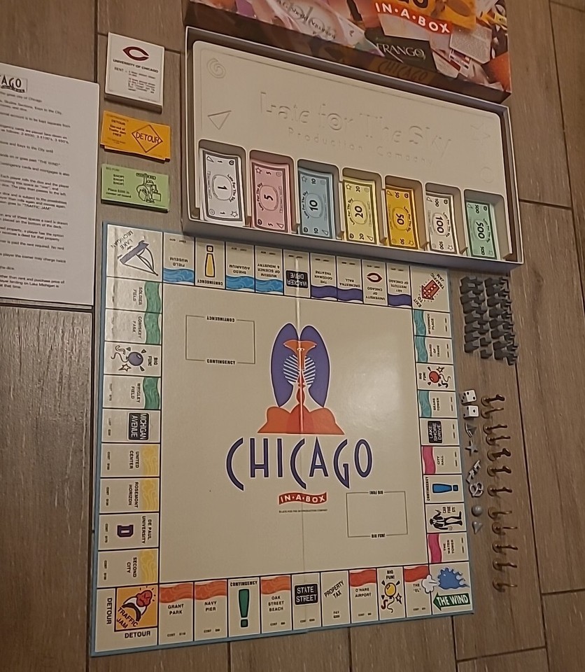 CHICAGO IN A BOX BOARD GAME CHICAGOPOLY LANDMARK EDITION EXCELLENT ...