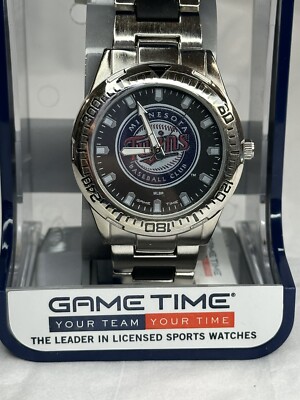 men's game time watches minnesota twins baseball | eBay