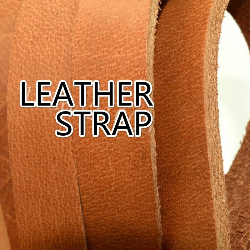 First Layer Cowhide Leather Flat Cord Genuine Real DIY Strap Rope ...