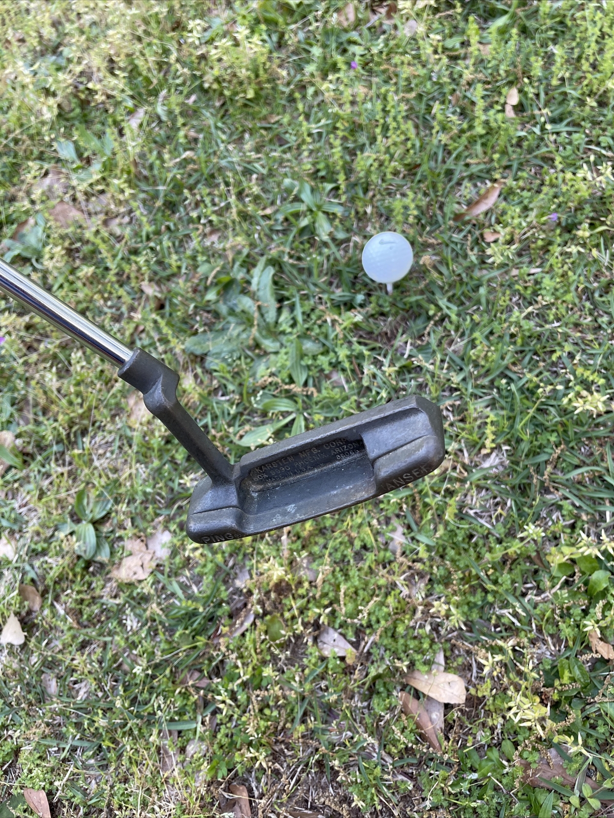 Vintage Original Rare Ping Anser Putter Has Original Ping Grip & patina ...