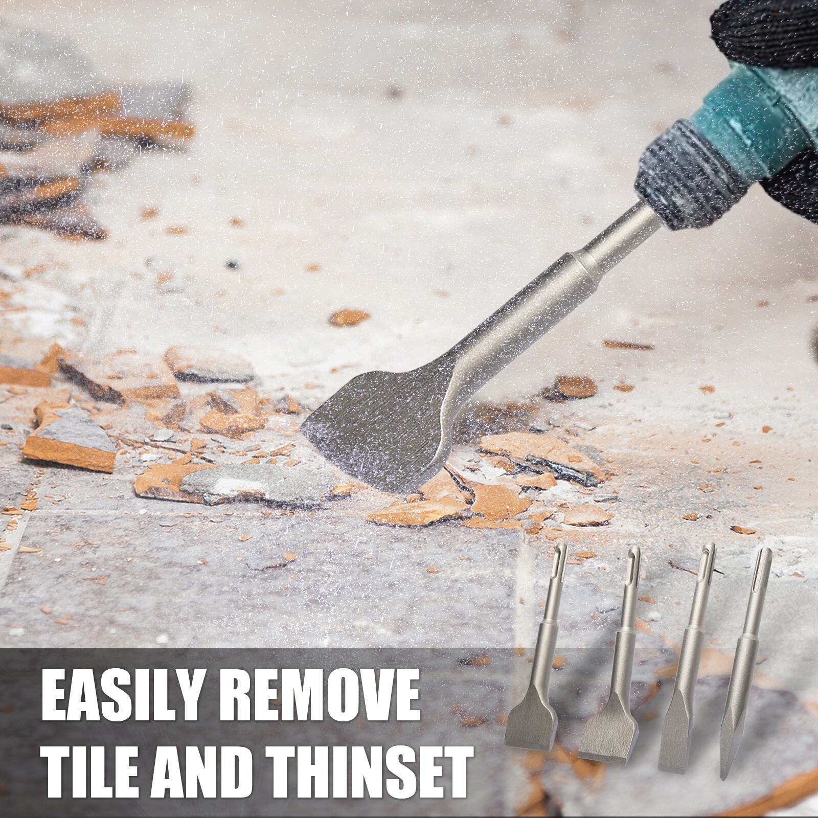 140X 40mm SDS PLUS Rotary Hammer Drill Bit Groove Chisel For Masonry ...