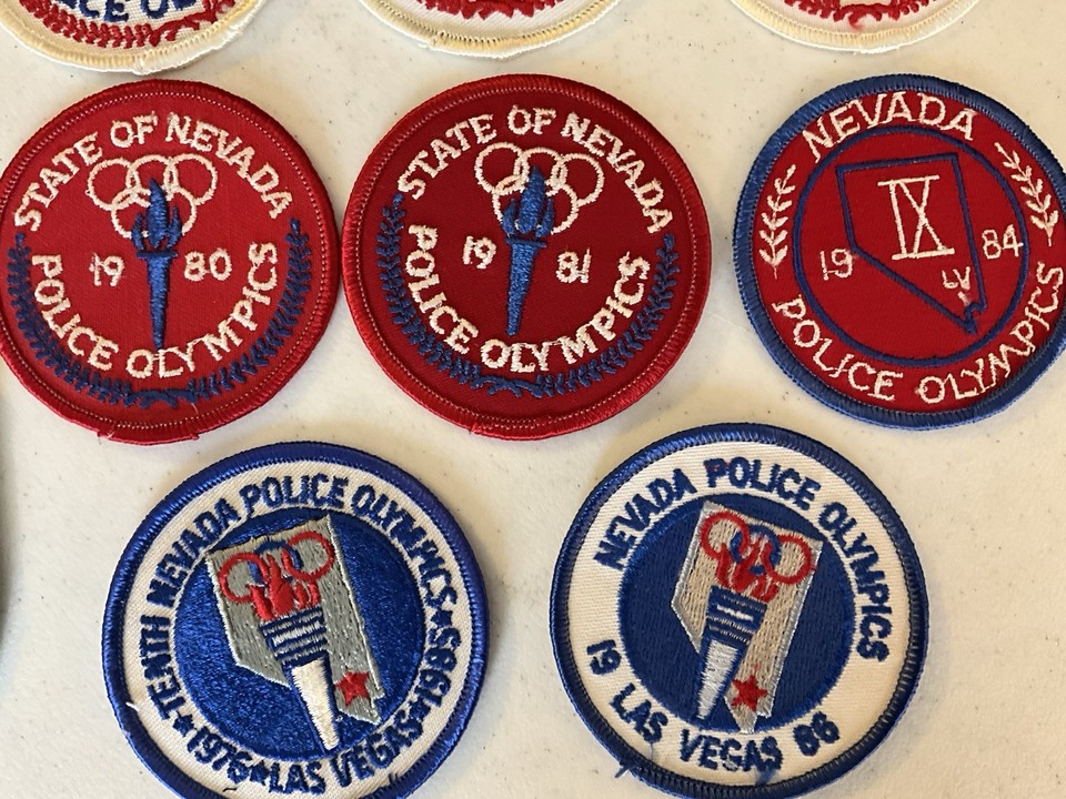 Nevada Police Patches Pins Tank & T-Shirt Lot of 16 - Las Vegas LVPD ...
