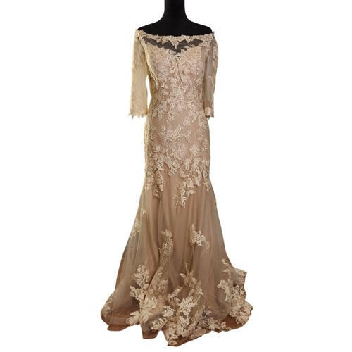 MONTAGE by Mon Cheri Lace Trumpet Gown, Size 12 | eBay