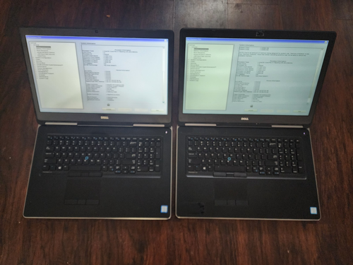 LOT OF 2 Dell Precision 7720 i7-7920HQ 8G Ram NVIDIA P0500 BIOS LOCKED ...