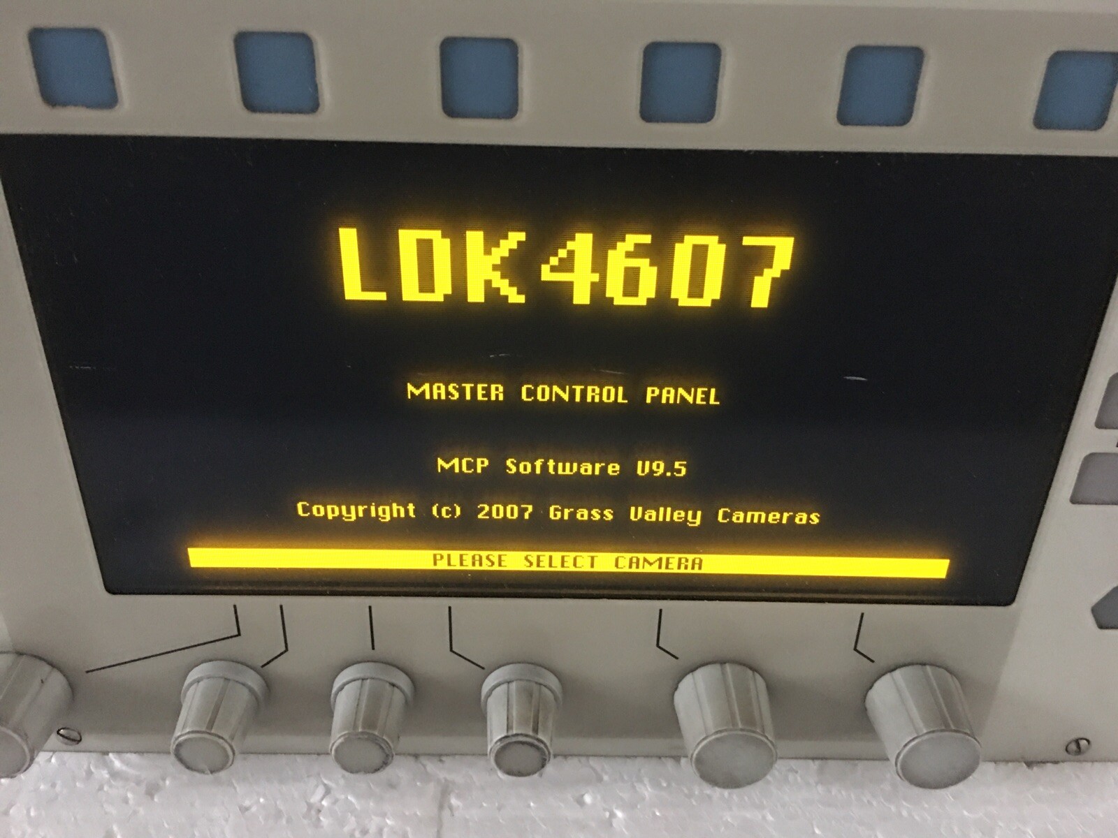 GRASS VALLEY LDK-4607 Master Camera Control Panel MCP series 9000 - vom ...