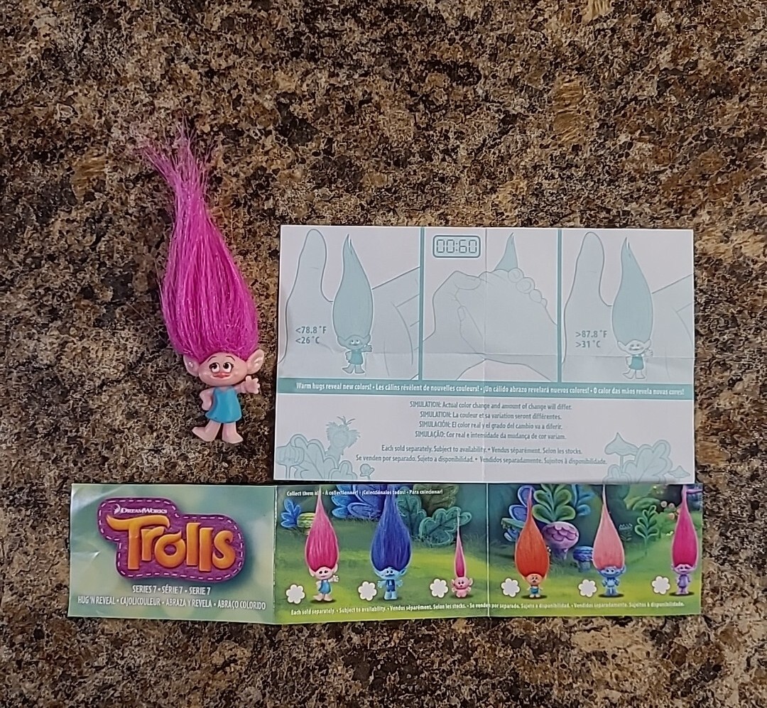 Princess Poppy - DreamWorks Trolls Series 7 Trolls Blind Bag Color ...
