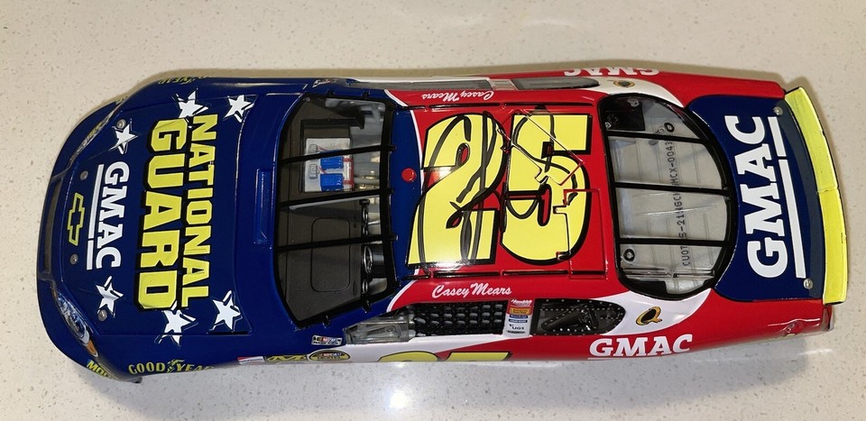 #25 Casey Mears AUTOGRAPHED National Guard 2007 Monte Carlo 1:24 SCALE ...