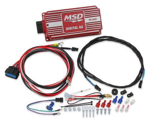 MSD 6201 MSD Digital 6A Ignition Control Red Compatible w/ 4 6 or 8 cyl ...