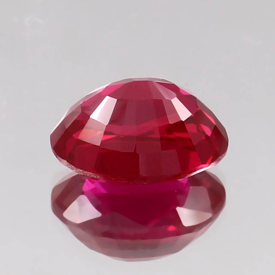 AAA Grade Natural Flawless Mozambique Red Ruby Loose Oval Cut Gemstone ...