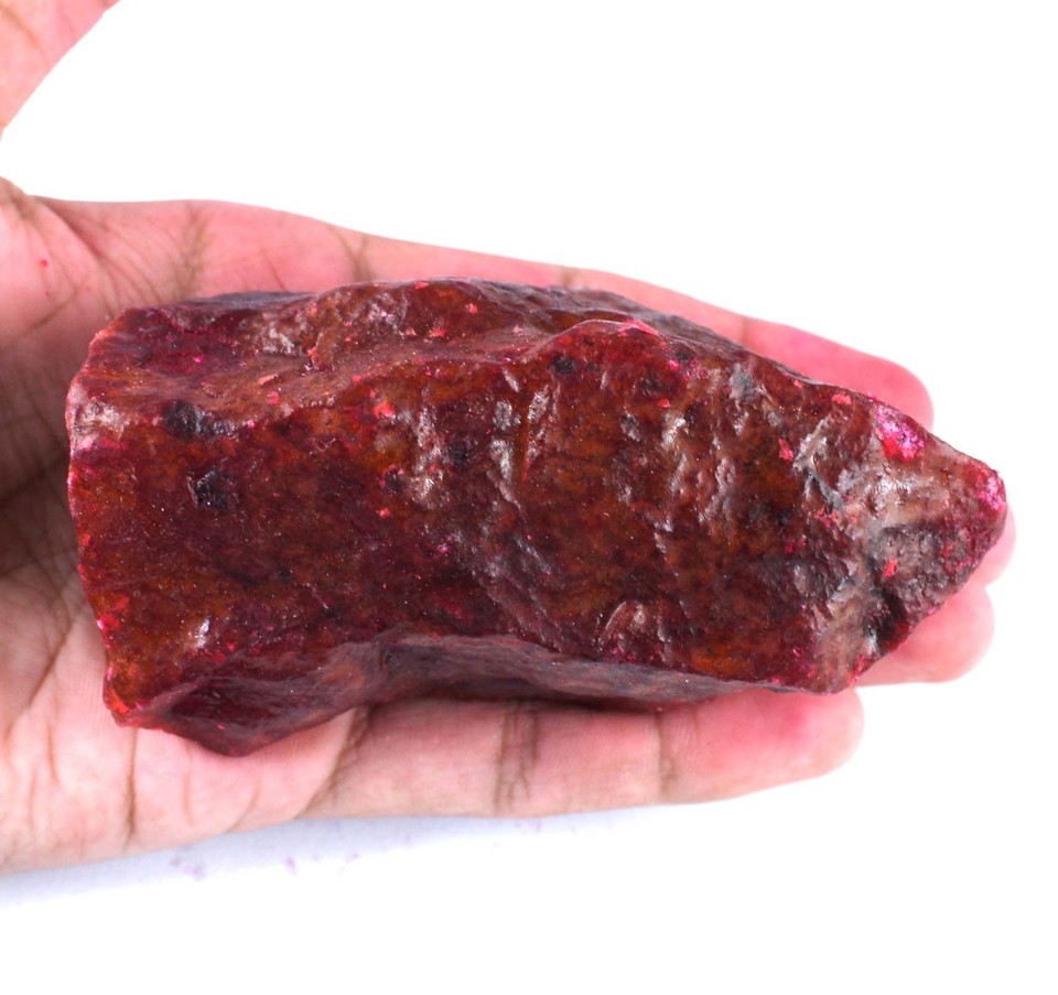 Rubino Rosso Africano Naturale 1541 Ct Gemma Certificata Grezza T17540 ...
