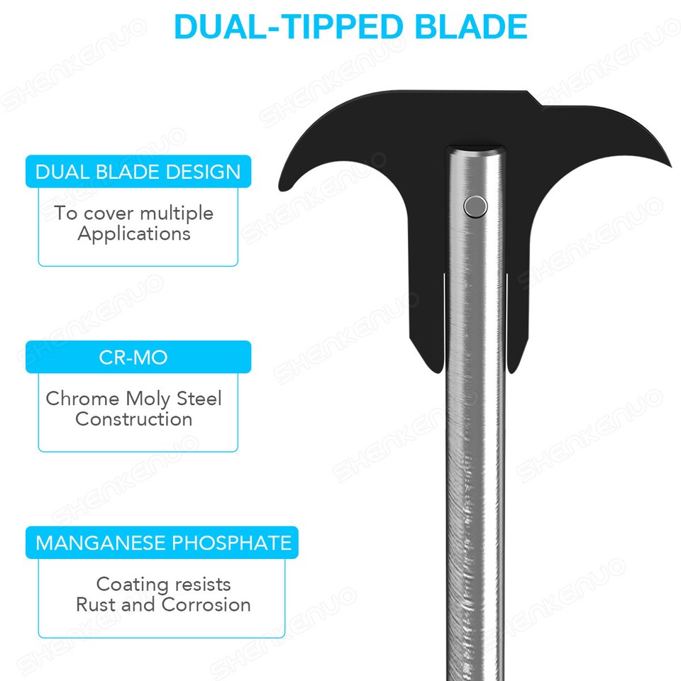 Oil Seal Puller Hand Tool 12" Remover Oil Grease Seals 2 Size Tips Auto ...