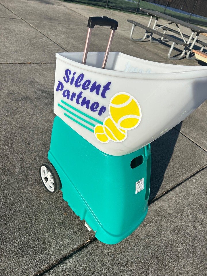 Silent Partner TENNIS BALL MACHINE Easy Use READ entire description | eBay