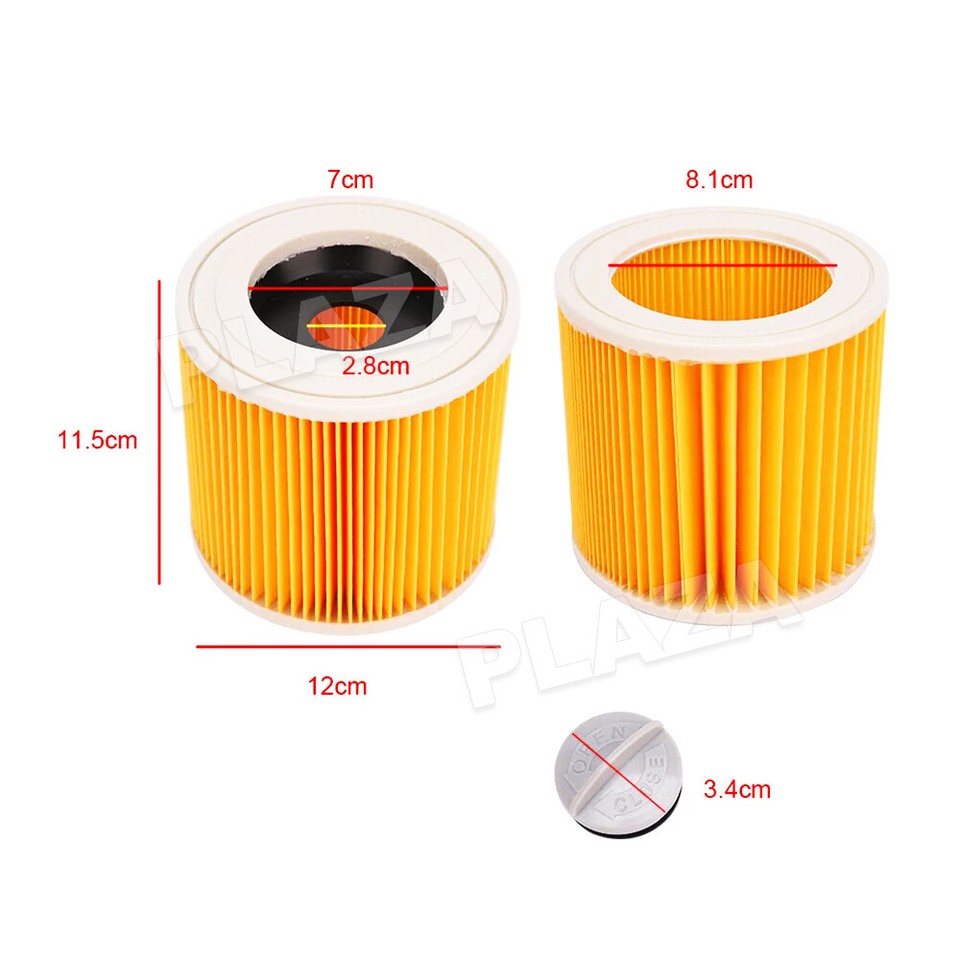 Cartridge Filter for Karcher WD WD2 WD3 Series Wet & Dry Vac Vacuum ...