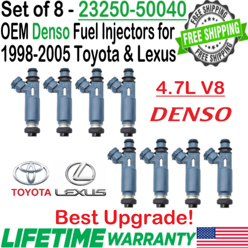 OEM Denso 8Pcs Best Upgrade Fuel Injectors For 2001-2004 Toyota Sequoia ...