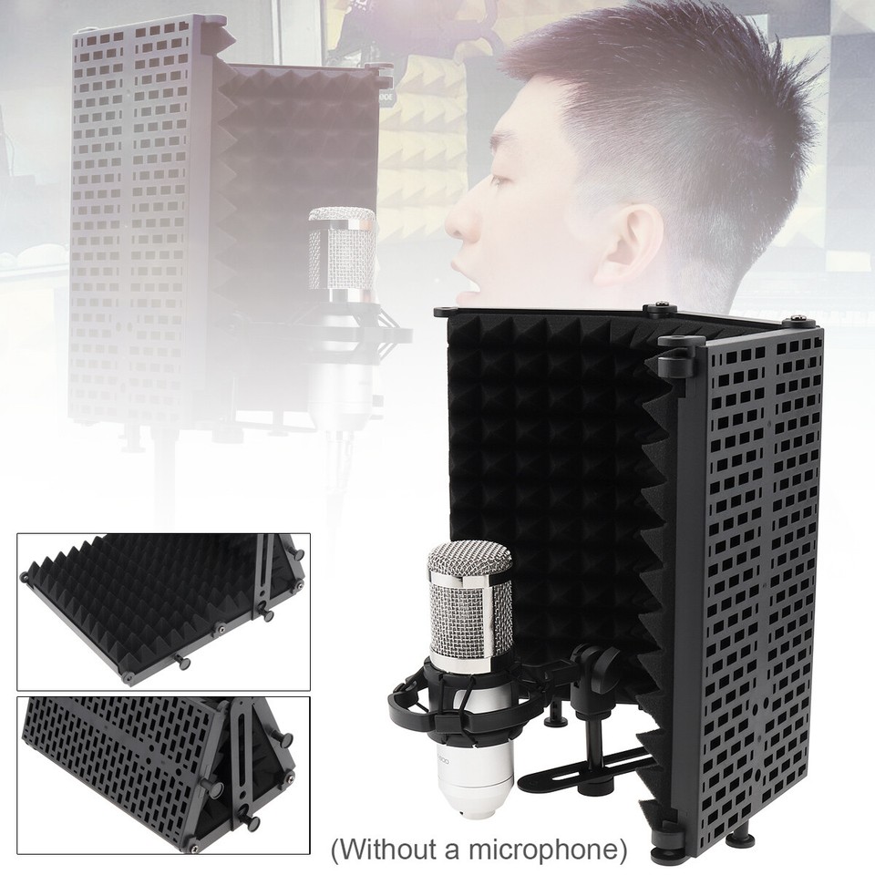 Microphone Isolation Shield Studio Mic Sound Absorbing Foam for ...