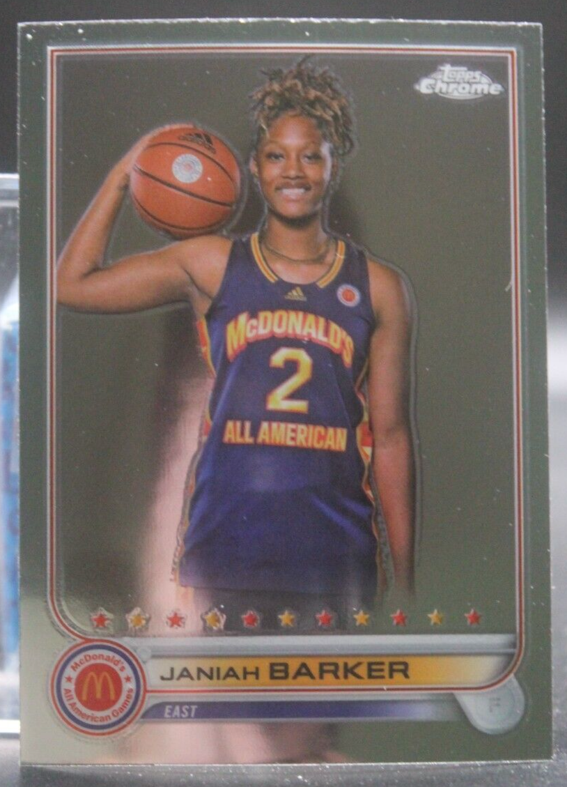 Janiah Barker (Texas A&M Aggies/RC) - 2022 Topps Chrome McDonald's #25 ...