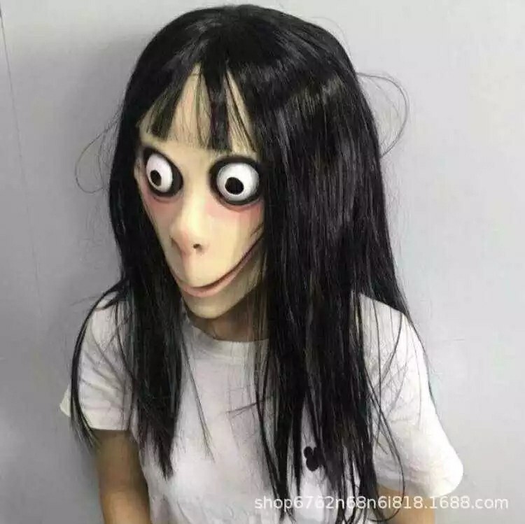 Maschera Momo Halloween Costume Horror Cosplay Screamer Carnevale Con ...
