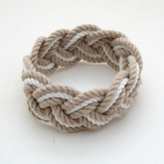 Sailor Rope Bracelet, Nautical Stripe in 12 Colors by Mystic Knotwork ...