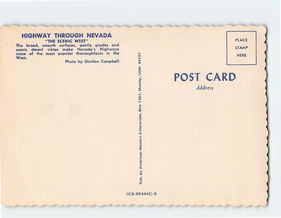 Postcard The Scenic West Nevada USA | eBay
