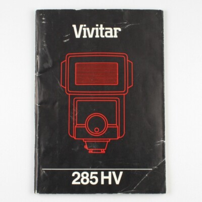 Vivitar 285 HV - Flash Instruction - Manual Booklet | eBay
