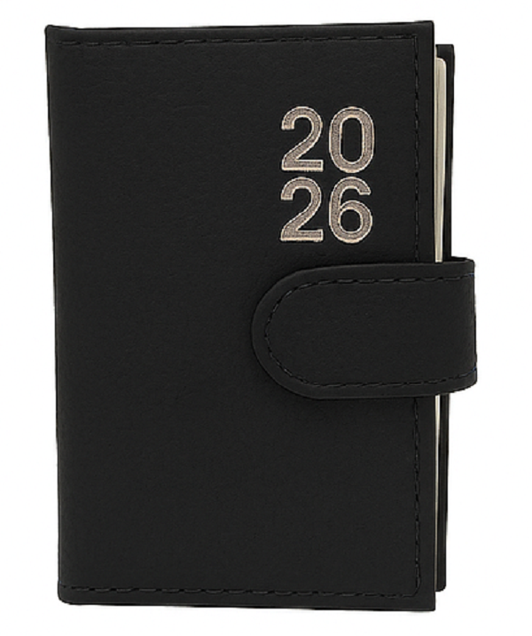 2026 Page a Day A7 Diary Soft Leather Feel Pocket Size Journal With Pen ...