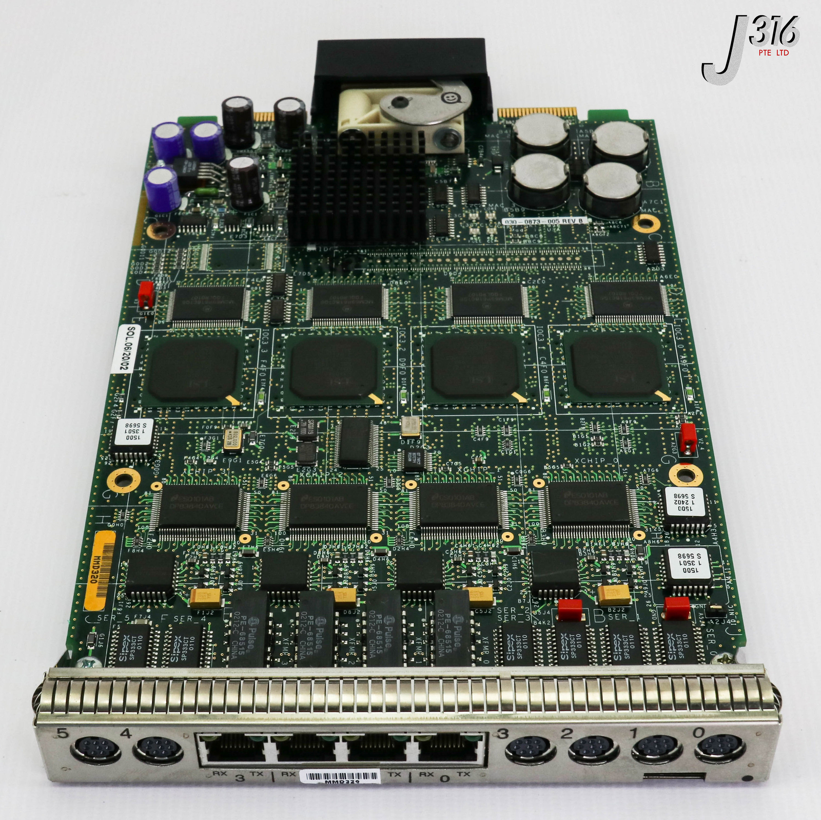 16284 SILICON GRAPHICS PCB, SGI XIO 4 PORT ETHERNET BOARD 030-0873-005 ...