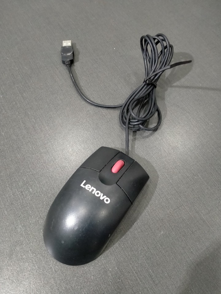 Lenovo MO28UOB Wired USB Mouse - Black | eBay