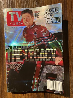 TV Guide Magazine February 16th 2002 Nascar Dale Earnhardt Jr Silver ...