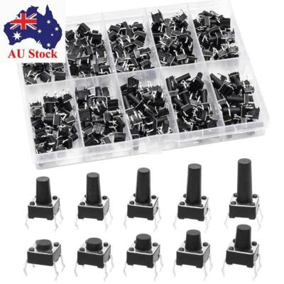 200Pcs Mini Micro Momentary Switch 6x6 mm Touch Switch Electronic ...