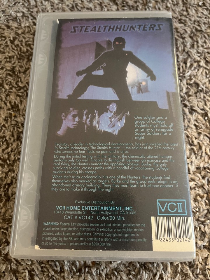 Stealth Hunters VHS Tape / Ex-Rental / Horror Sci-Fi OOP | eBay