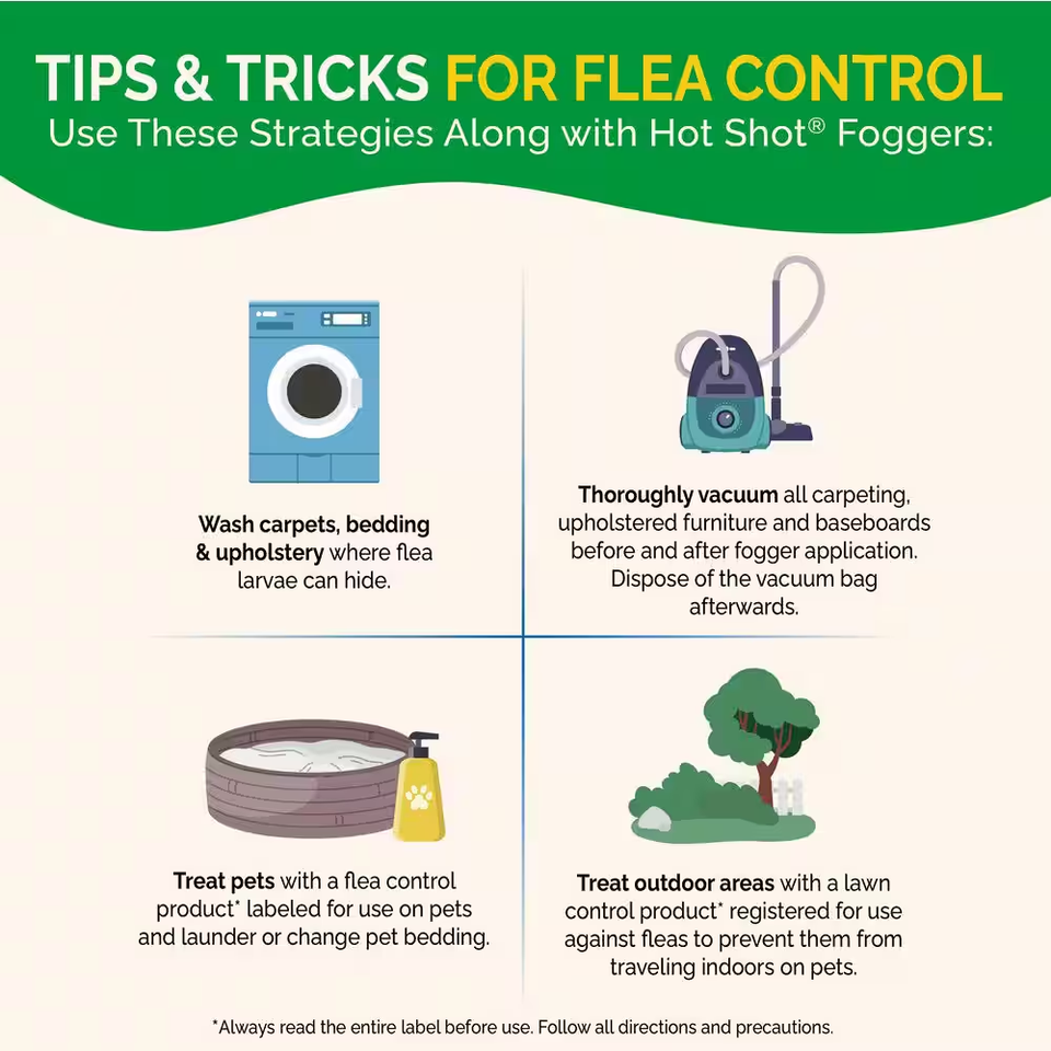 Bug Bomb Indoor Pest Control Fogger Kill roaches Spiders Flies Fleas ...