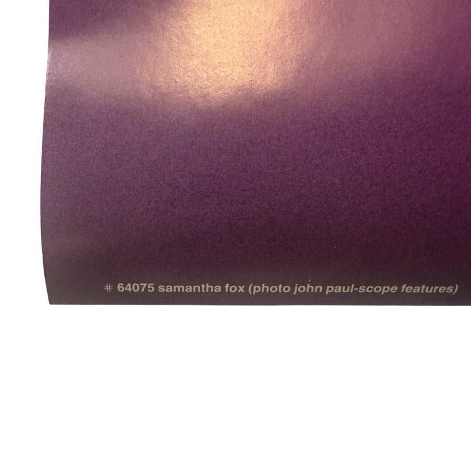 Vintage Samantha Fox Pin-Up Poster #64075 1980s Interdesign W. Germany ...