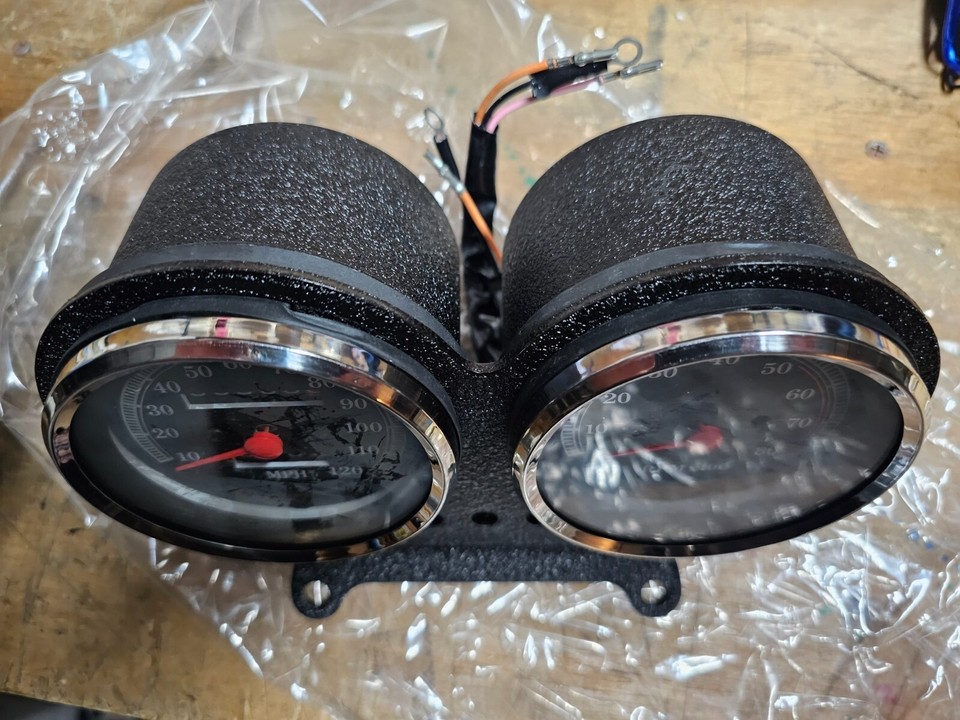 Harley tach speedo gauges FXR NOS XL Dyna 67046-85 FXRT FXRP NEW FXRD ...