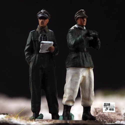 Homemade 1/72 German Winter Battlefield 2 Soldier Finished Painted ...