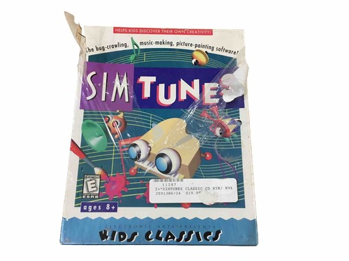 Rare VTG Sim Tunes Bug music making picture paint PC Software Game by ...