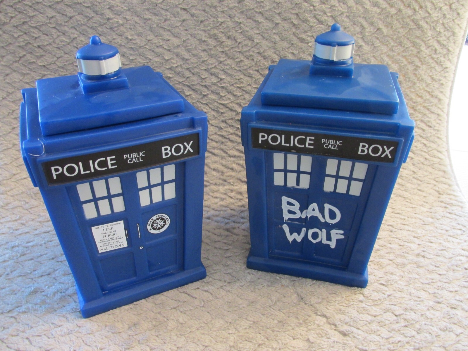 2 PC Set - Titans BBC Doctor Who Bad Wolf TARDIS 6.5" Vinyl Figure | eBay