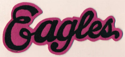 Eagles vtg Cursive Logo Patch _ORIGINAL_ 40's College High School ...