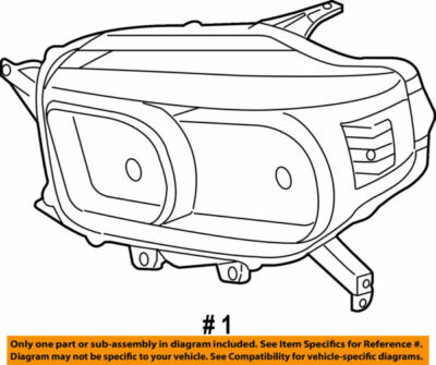 81130-35520 Toyota Unit assy, headlamp, rh 8113035520, New Genuine OEM ...