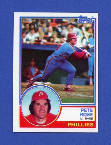 UNIQUE 1983 Topps PETE ROSE Error Baseball Card ~ (Wrong Back) ~ | eBay
